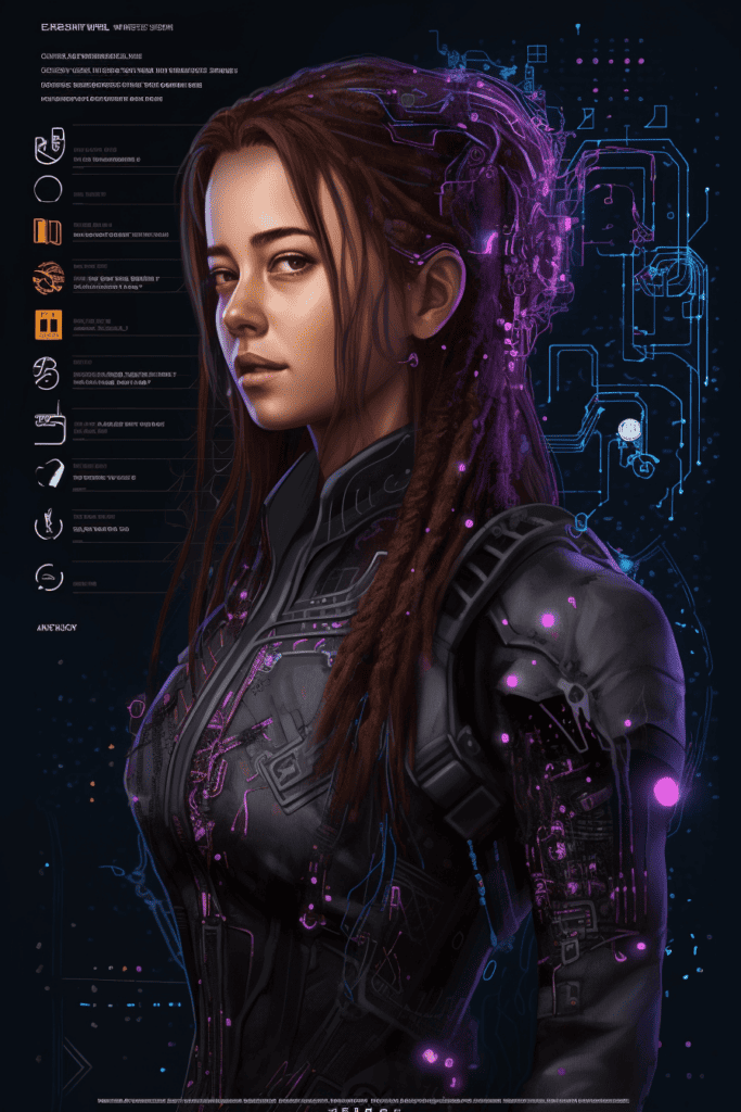 Prompt Cyberpunk Character Sheets | Download Script for AI | Prompti.ai