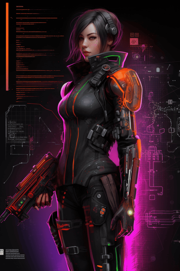 Prompt Cyberpunk Character Sheets | Download Script for AI | Prompti.ai