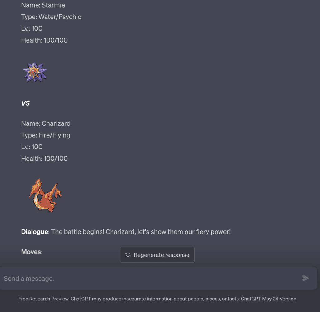 Prompt PokemonGPT - Dynamic Pokemon Battle | Download Script for AI ...