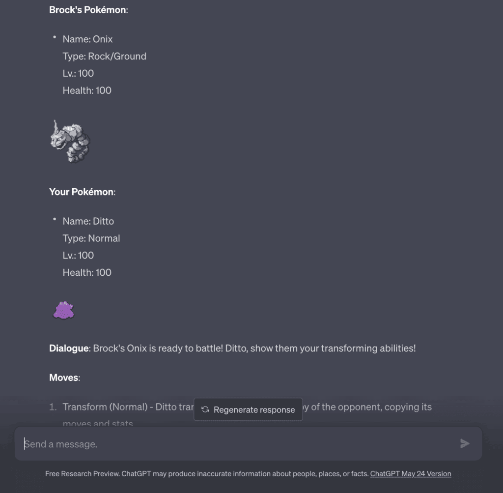 Prompt PokemonGPT - Dynamic Pokemon Battle | Download Script for AI ...