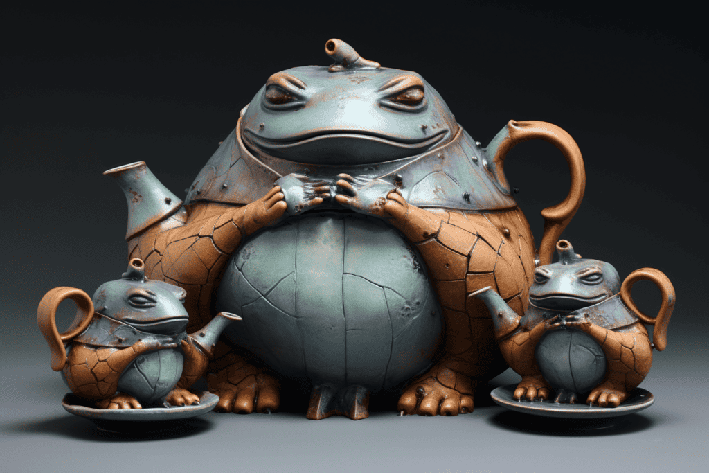 Prompt Cute Animalshaped Teapots Living Drinks | Download Script for AI ...