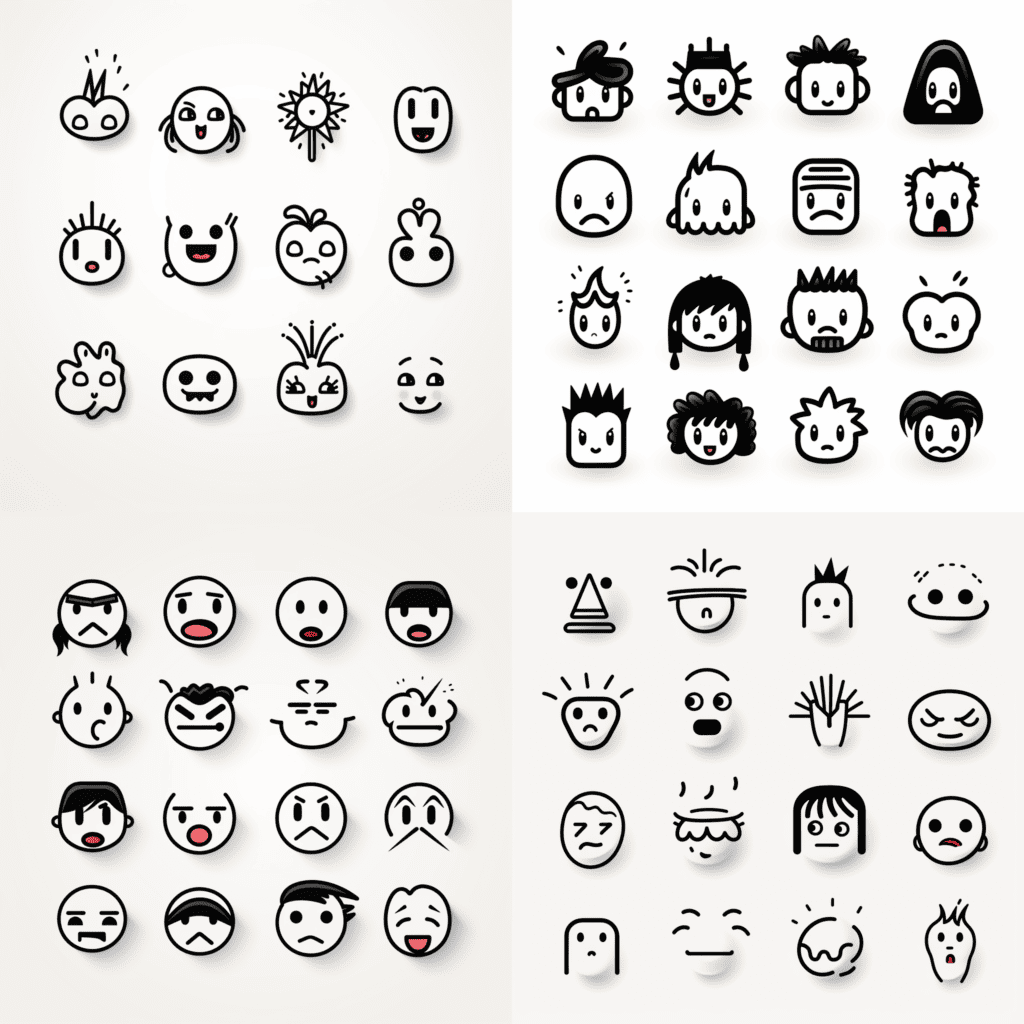 Prompt Simple Expressive Emoji Icons | Download Script for AI | Prompti.ai