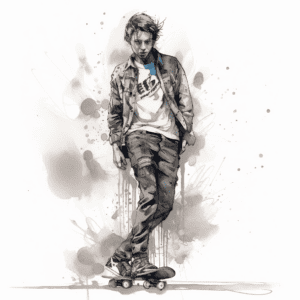 Prompt PENCIL AND WATERCOLOR ILLUSTRATION IN COMICS ART STYLE ...