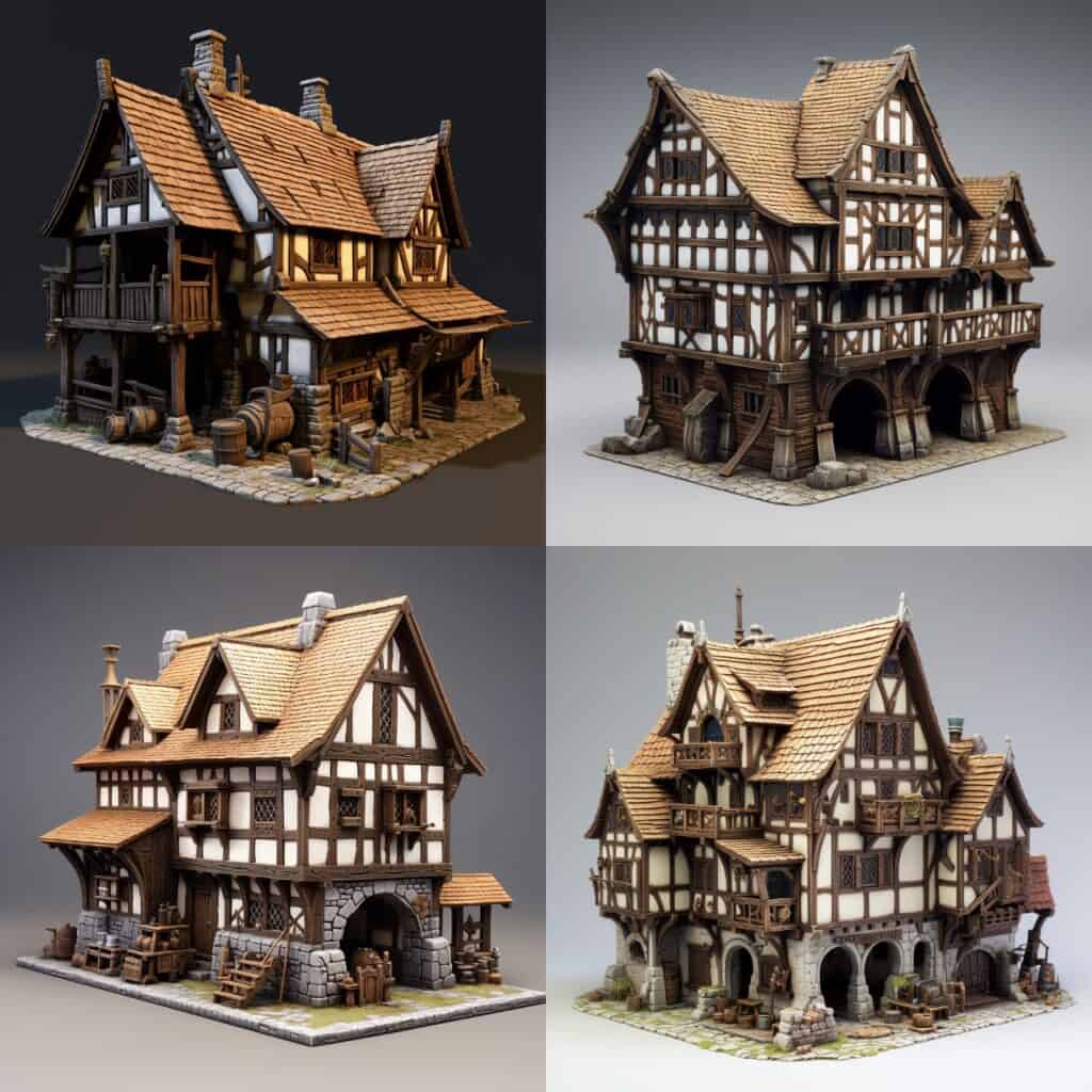 Prompt 3D Medieval Building - Style 1 | Midjourney Prompt | Download ...