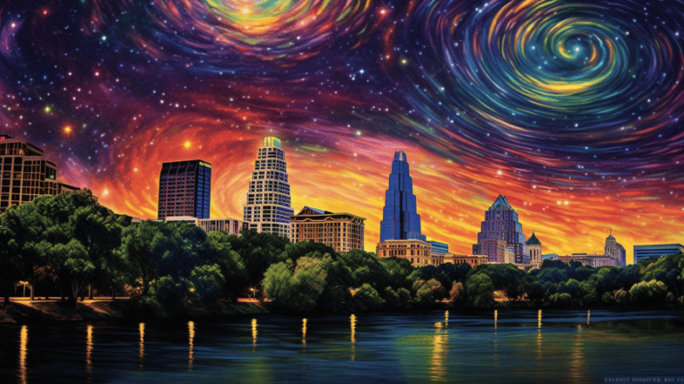 Prompt Austin Cosmic Energetic Fusion Art | Download Script for AI ...