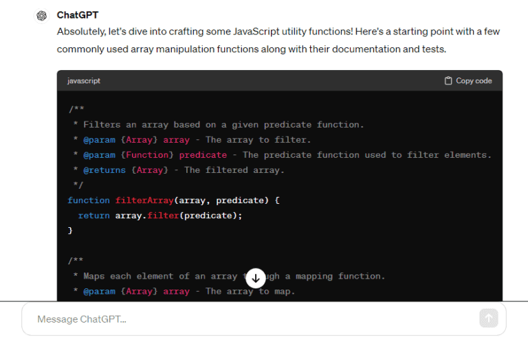 Prompt JavaScript Utility Function Craftsman | Download Script for AI | Prompti.ai