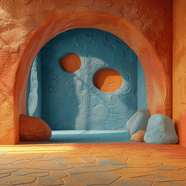 Prompt Children's Book Backgrounds: Stone Age 3D Style | Download ...