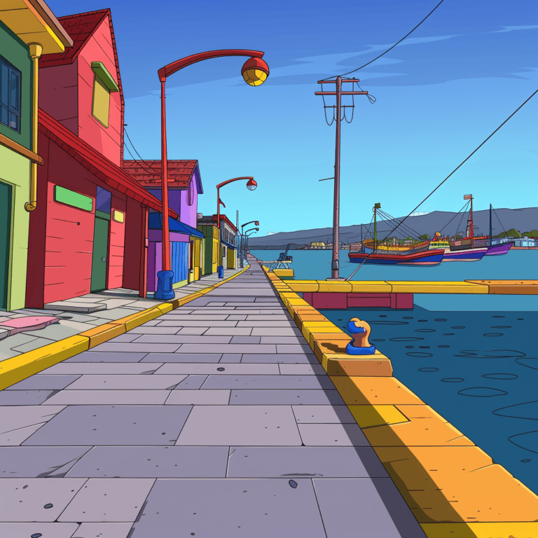 Prompt Children's Book Backgrounds: Simpson's Style | Download Script ...