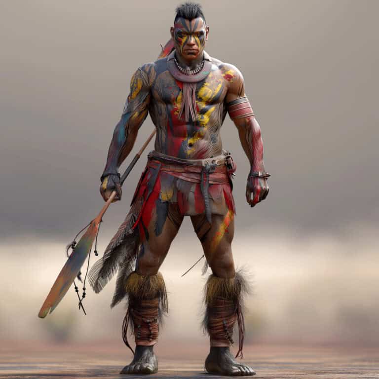 Prompt 3D Game Character Design: Australian Aboriginal | Download ...