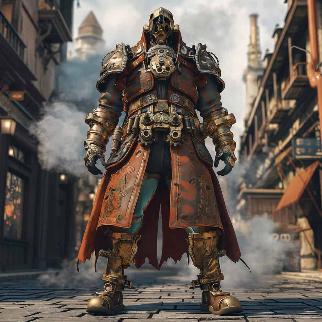 Prompt Game Character Design: Steampunk Soldier | Download Script for ...