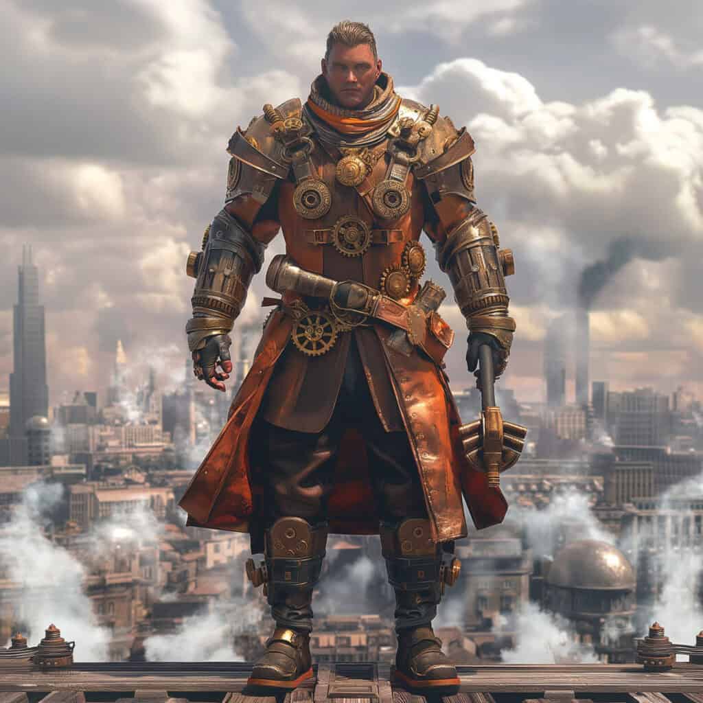 Prompt Game Character Design: Steampunk Soldier | Download Script for ...
