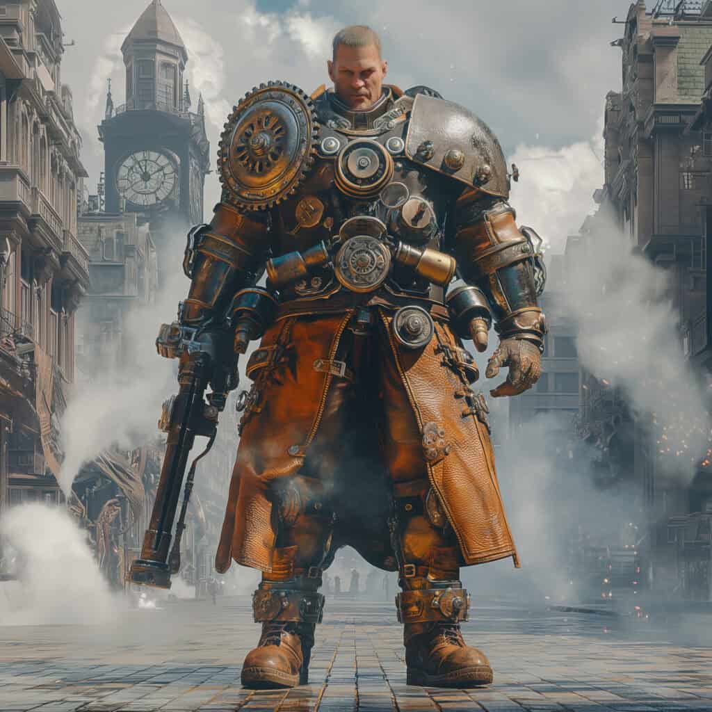 Prompt Game Character Design: Steampunk Soldier | Download Script for ...