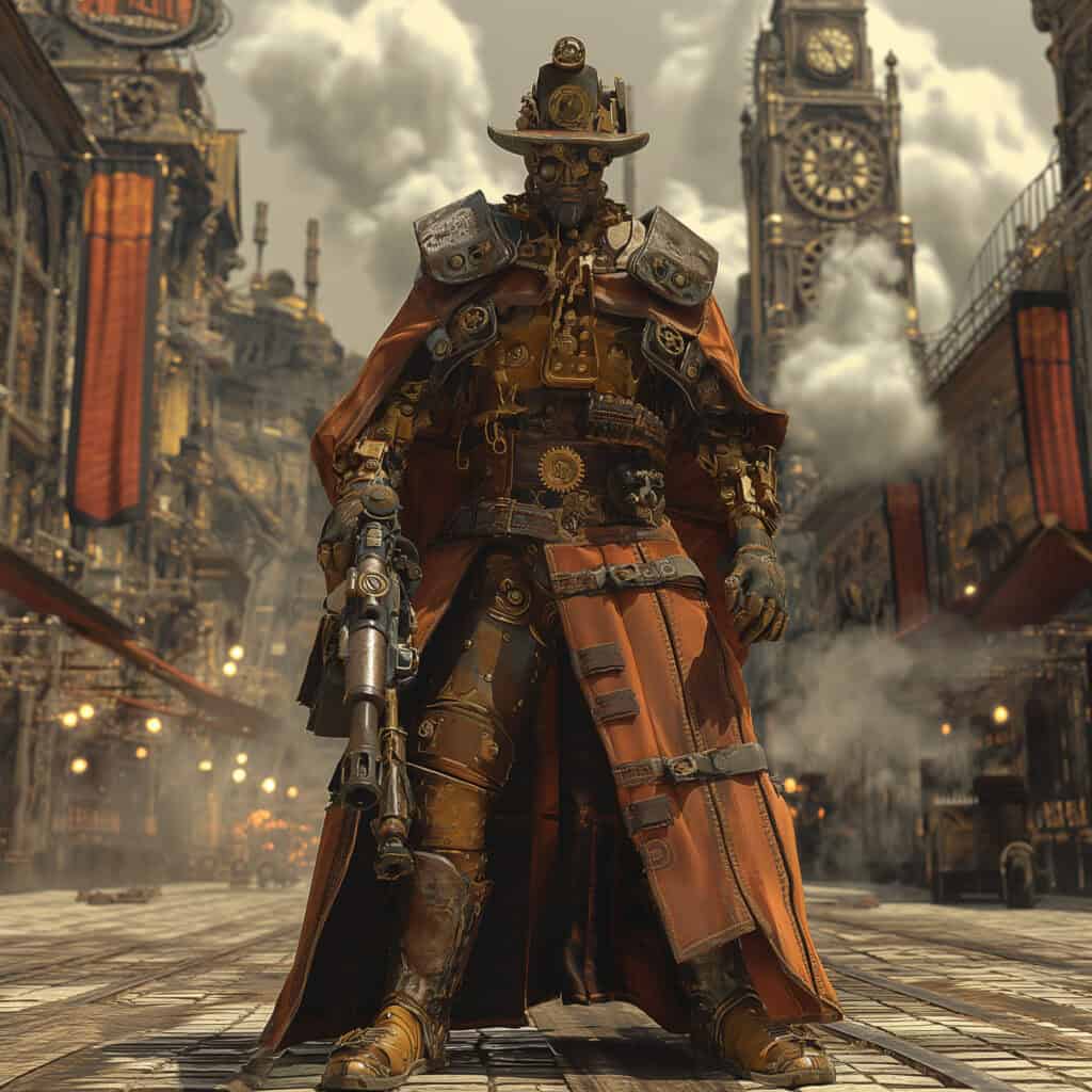 Prompt Game Character Design: Steampunk Soldier | Download Script for ...