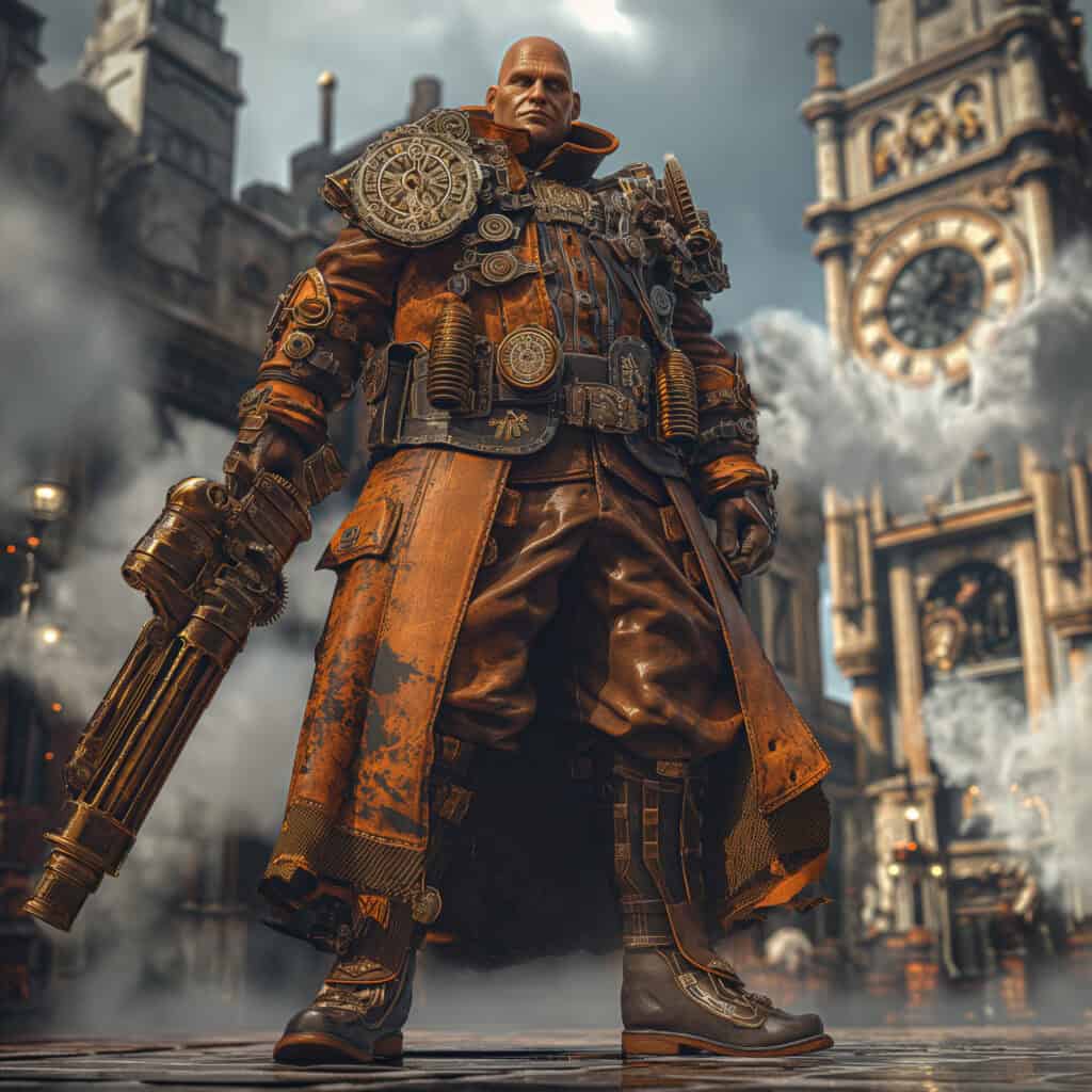 Prompt Game Character Design: Steampunk Soldier | Download Script for ...