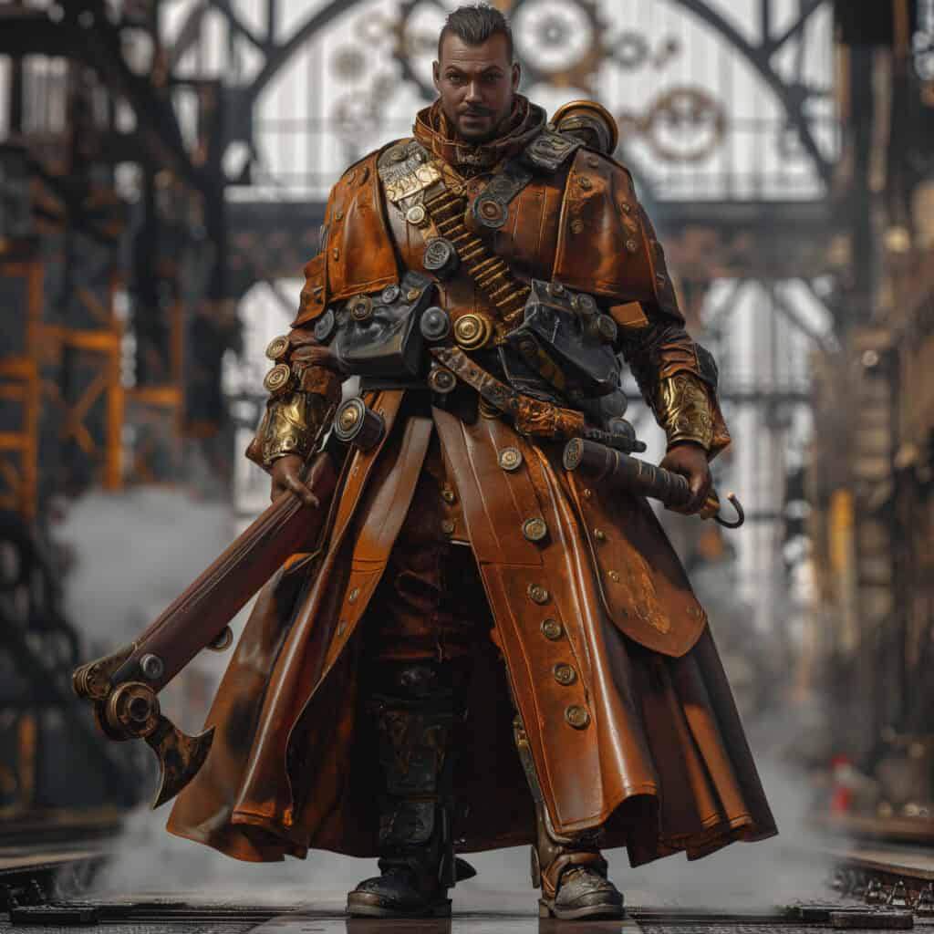 Prompt Game Character Design: Steampunk Soldier | Download Script for ...