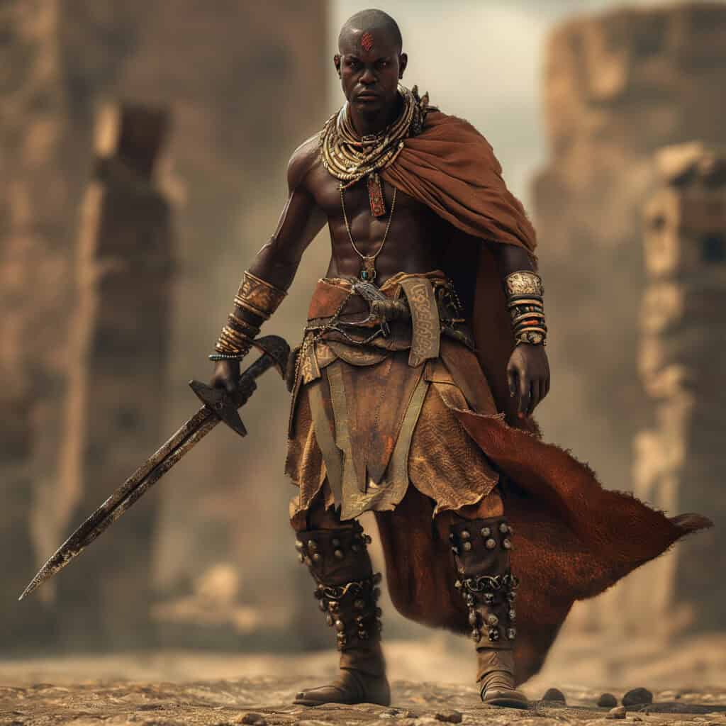 Prompt 3D Game Character Design: Sub-Saharan African Warrior | Download ...