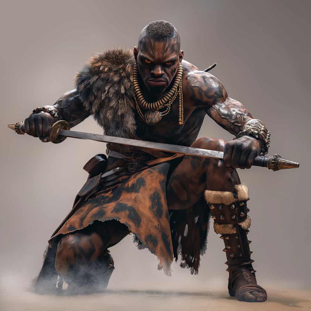 Prompt 3D Game Character Design: Sub-Saharan African Warrior | Download ...