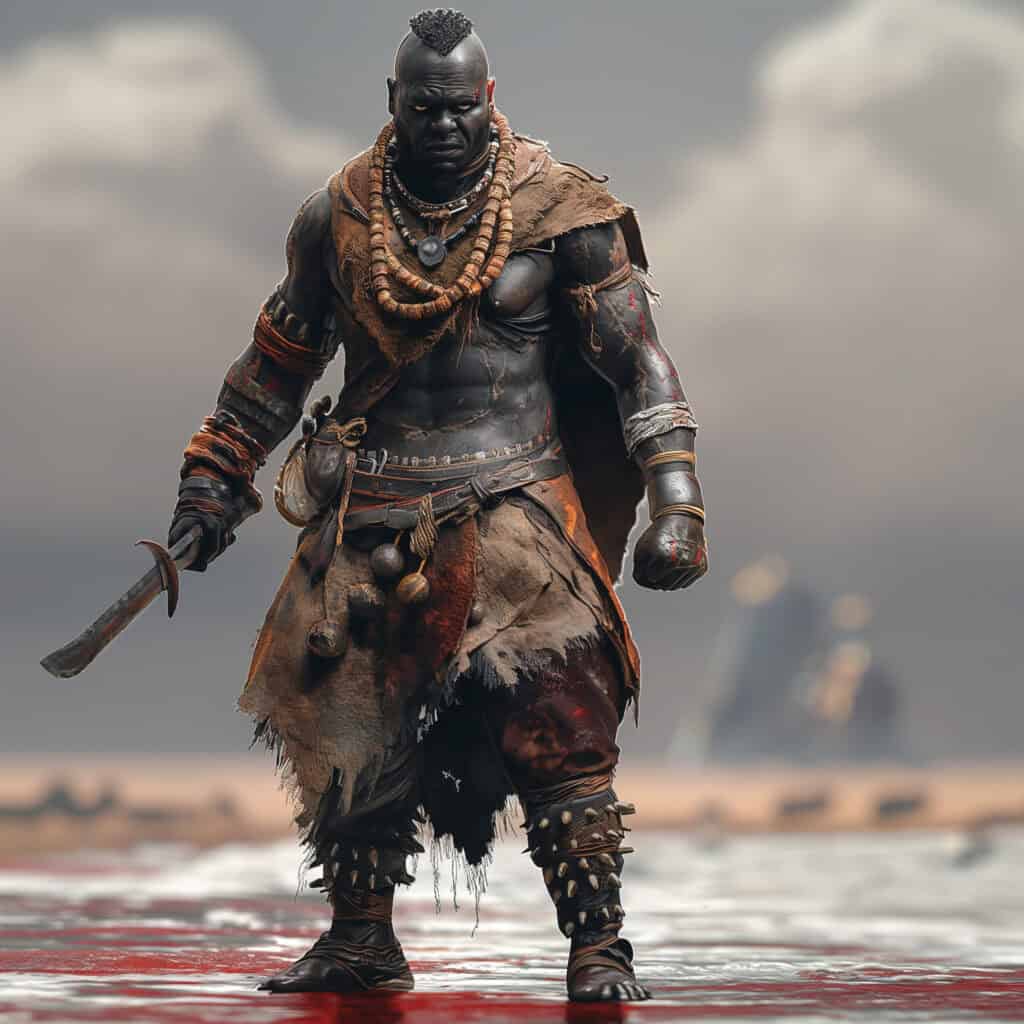 Prompt 3D Game Character Design: Sub-Saharan African Warrior | Download ...