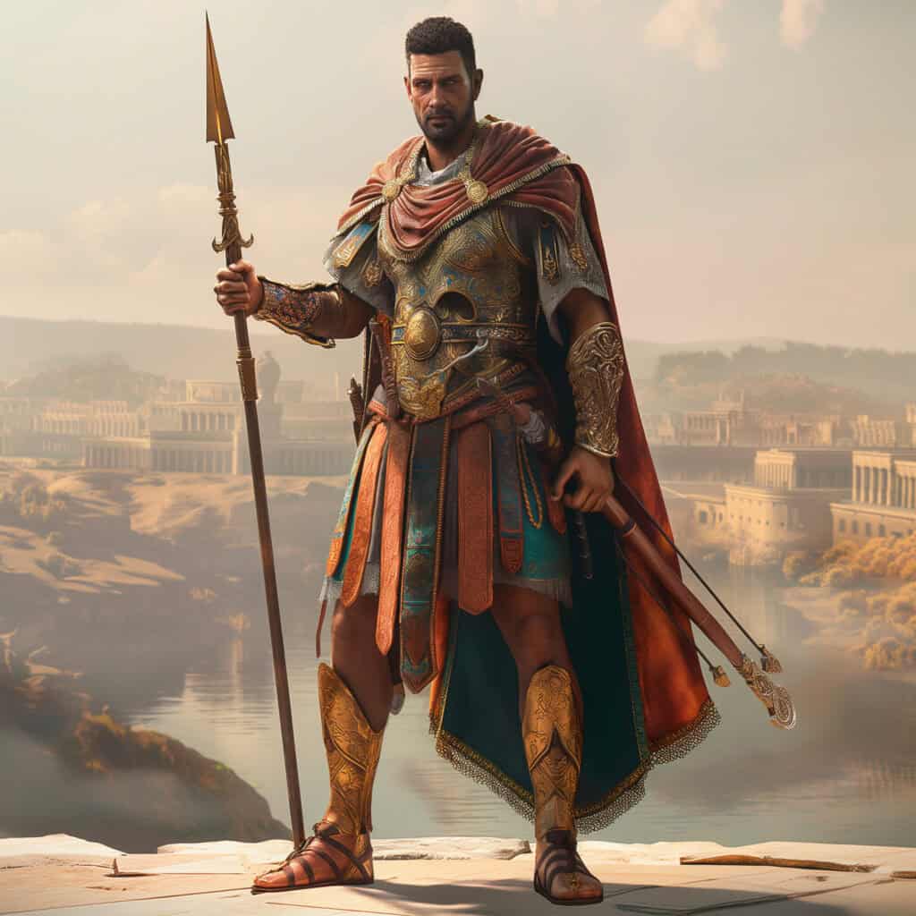 Prompt 3D Game Character Design: Sybarite Hoplite Warrior | Download ...