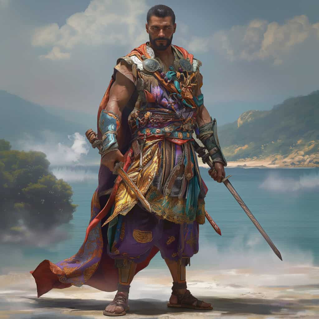 Prompt 3D Game Character Design: Sybarite Hoplite Warrior | Download ...