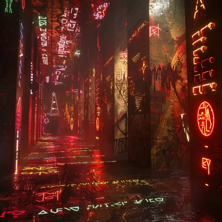 Prompt Cyberpunk Art: Illustrated Story Backgrounds | Download Script ...