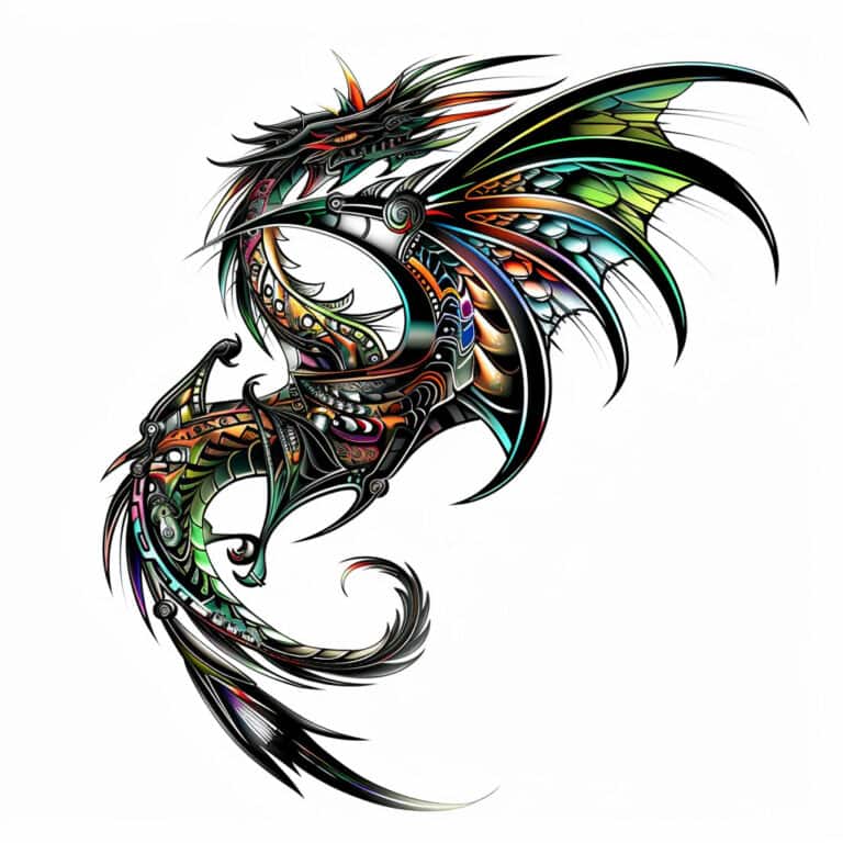 Prompt Cybertribal Art: Mythical Creatures Tattoo | Download Script for ...